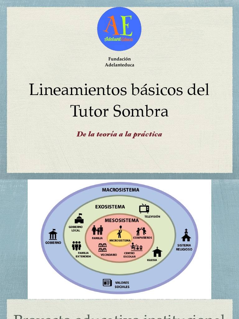 Lineamientos Tutor Sombra | PDF | La naturaleza humana | Science