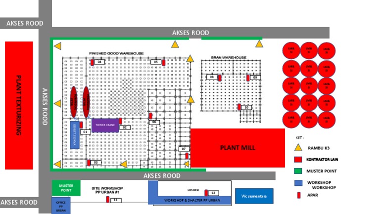 Denah Penempatan APAR Area Finish Good | PDF