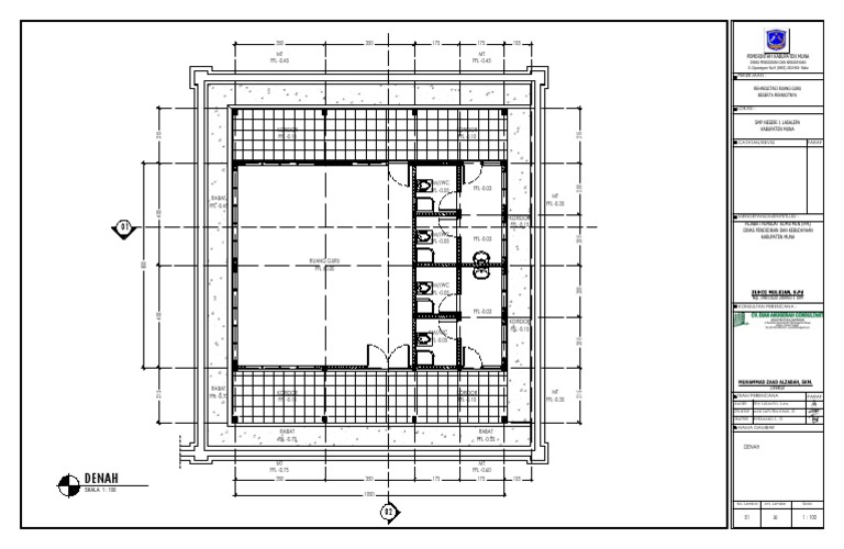 Denah Ruang Guru SMP