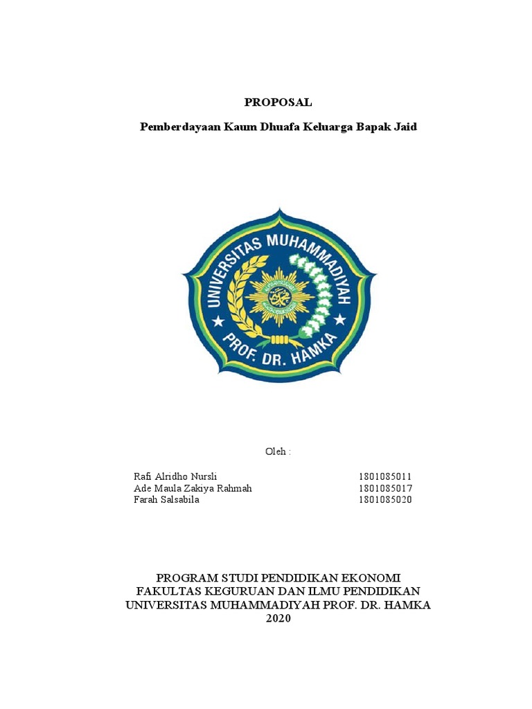 Proposal Pemberdayaan Kaum Duafa KMD | PDF | Ilmu Sosial | Gaya Hidup