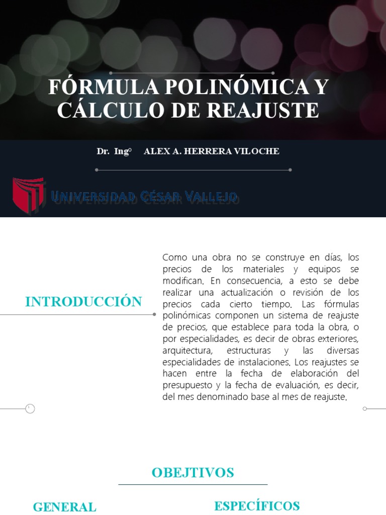 Sesion 9 Ahv Fórmula Polinómica y Calculo de Reajustes | PDF ...
