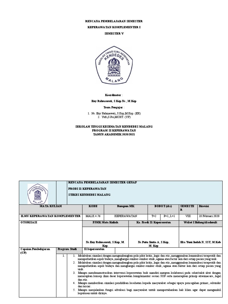 RPS Komplementer 2020 | PDF