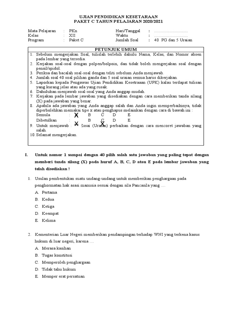 C1 Paket 1 - PKN | PDF | Politik | Ilmu Sosial