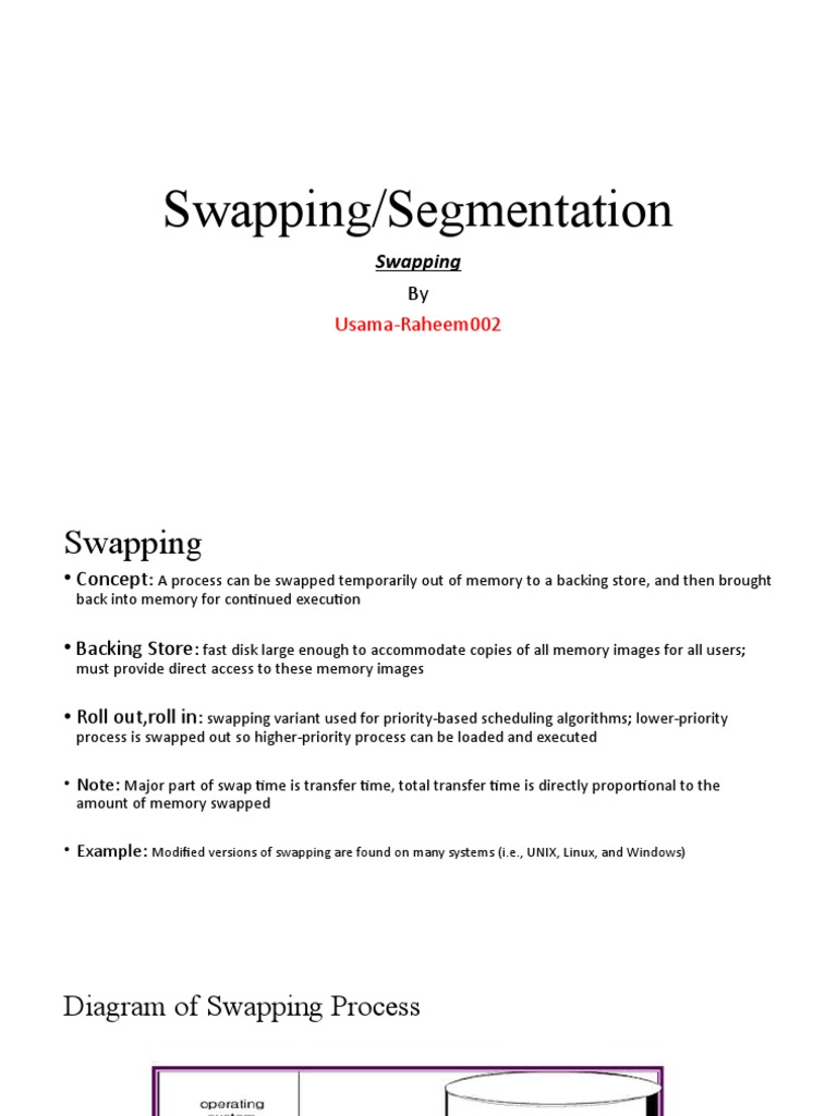 Swapping and Segmentation | PDF | Process (Computing) | Operating System