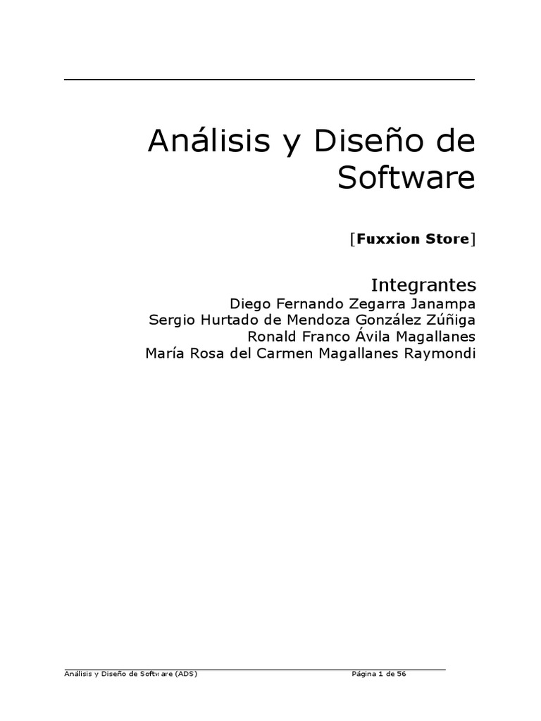 Proyecto - ADS - Fuxxion Store | PDF | Ingeniería de software | Microsoft Windows