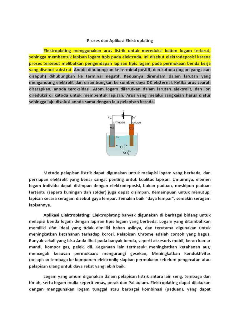 Elektroplating | PDF