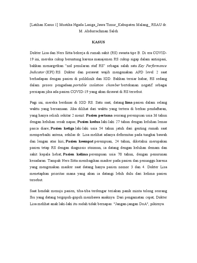 (Latihan Kasus 1) Melissa Juliana - Sumatera Utara - Kota Tebing Tinggi ...