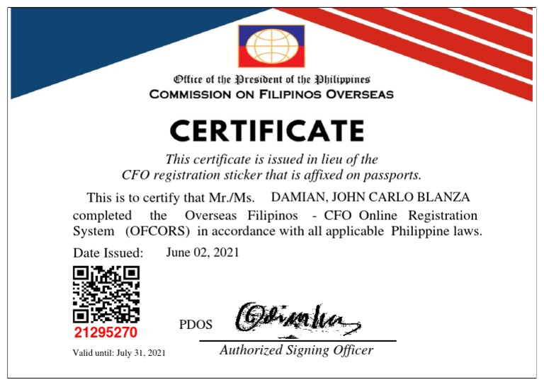 Temporary Certificate 06.02.21 | PDF