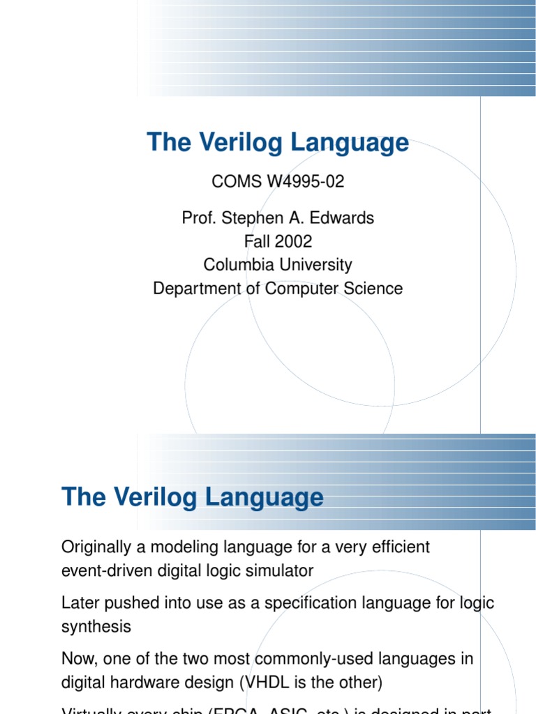 Verilog | PDF | Vhdl | Logic Synthesis