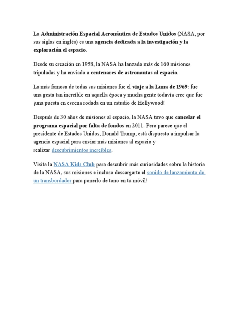 La historia de la NASA y sus logros pioneros en la exploración espacial ...