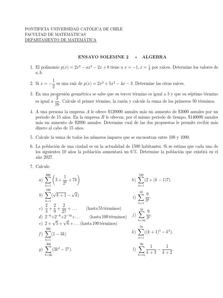 Repaso 102 | PDF | Enseñanza de matemática | Análisis matemático