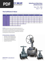 Flowserve CV Tables | PDF | Valve | Machines