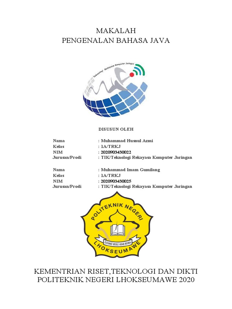 Object Oriented Programing - Makalah Pengenalan Java - Muhammad Husnul Azmi - TRKJ 1A | PDF