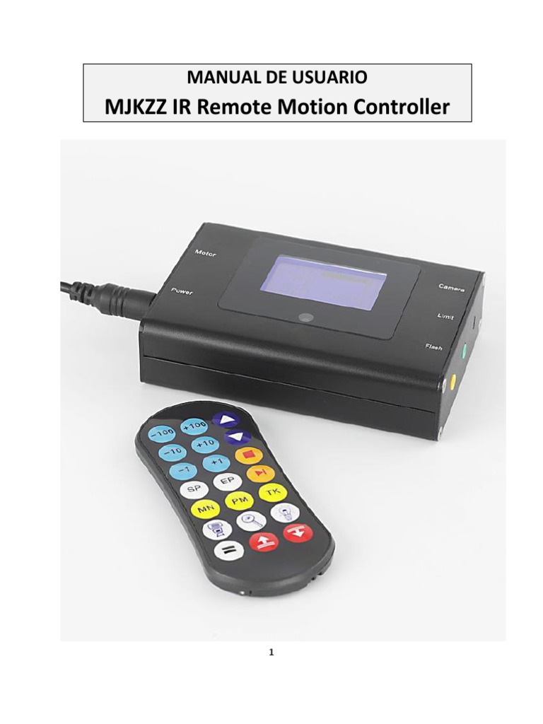 MJKZZ IR Remote Motion Controller Spanish | PDF | Obturador (fotografía ...