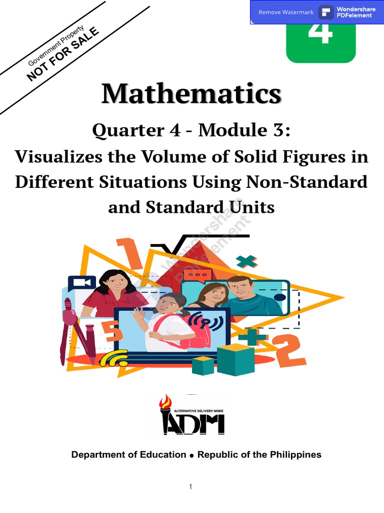 Mathematics: Quarter 4 - Module 3 | PDF | Volume | Length