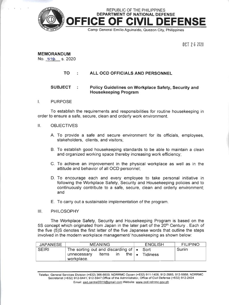 OCD Memo 518 S. 2020 | PDF