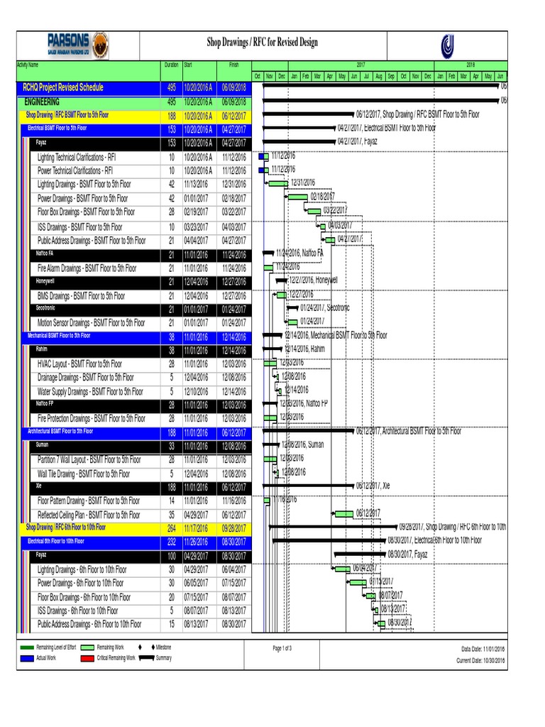 Shop Drawings and Request for Comments for Revised Design from Basement ...