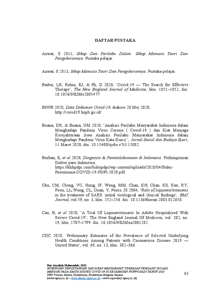 DAFTAR PUSTAKA - PDF Word | PDF