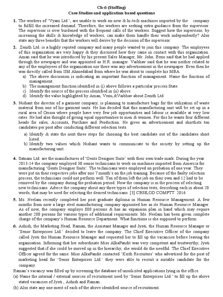 Case Studies New Staffing | PDF | Recruitment | Customer Satisfaction