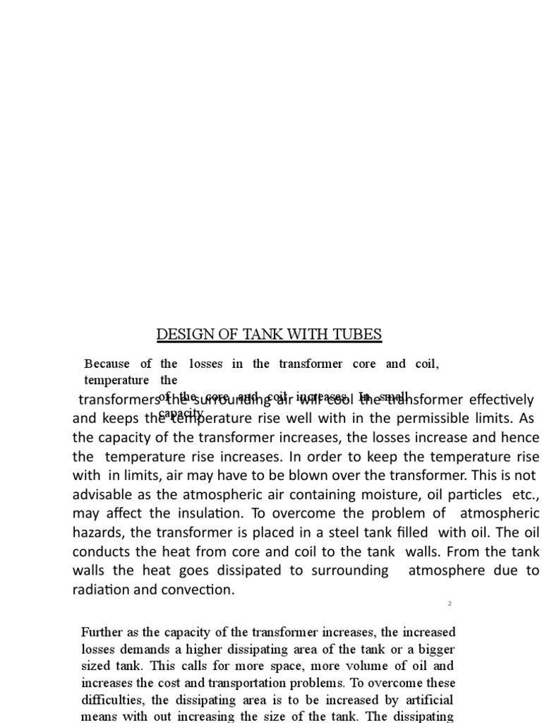 15.4.20 Design of Tank With Tubes | PDF | Transformer | Transport Phenomena