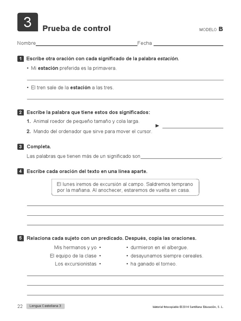 Lengua Santillana 3º Tema3-B | PDF | Idiomas