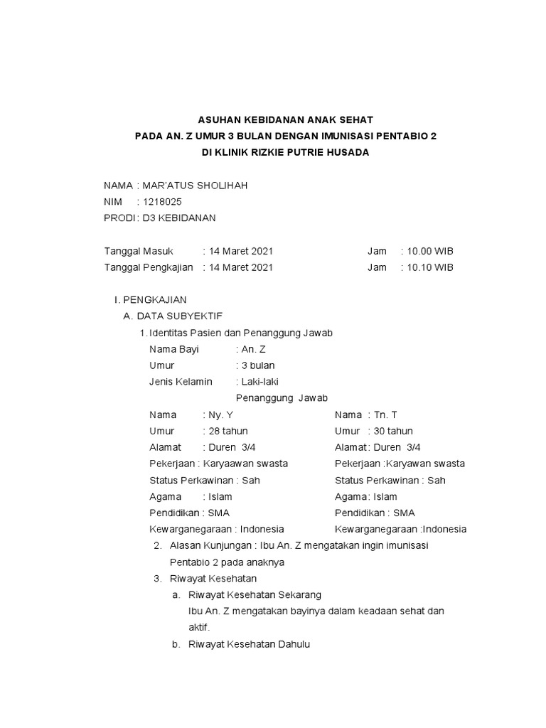 ASKEB Imunisasi Pentabio 2 Rev | PDF