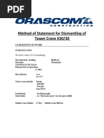 Erection Methodology of Tower Crane | PDF | Crane (Machine) | Manufactured Goods