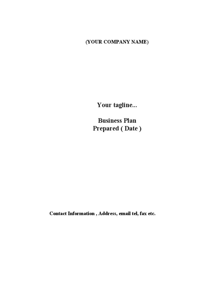 New Templete of Business Plan | PDF | Business | Business Economics