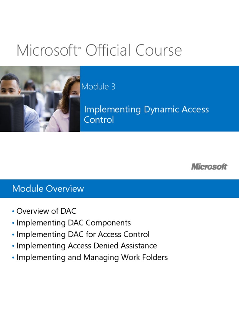 Chapter 5 - Implementing Dynamic Access Contro | PDF | Active Directory ...