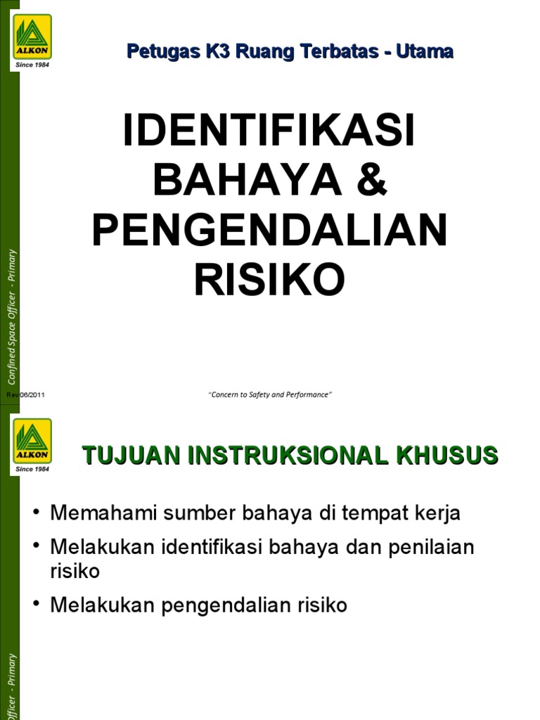 03 Identifikasi Bahaya Dan Penilaian Risiko | PDF