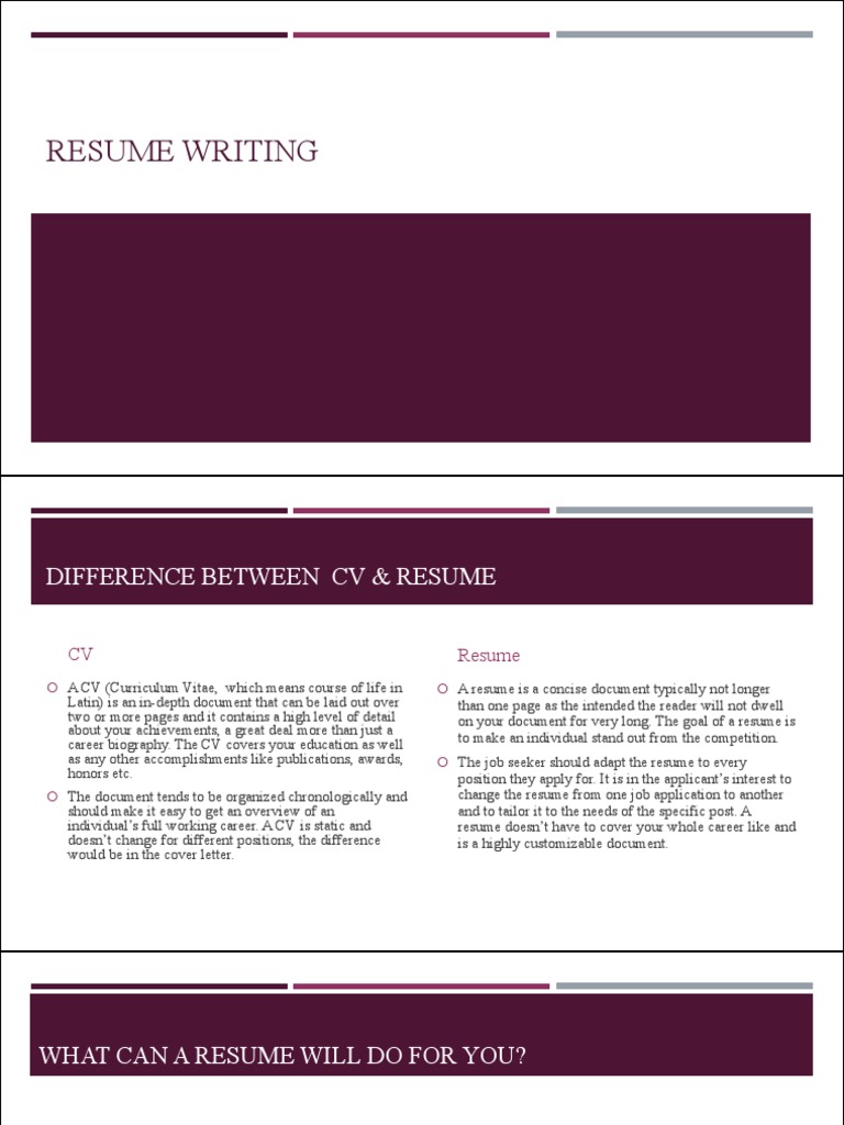 Resume Writing | PDF | Résumé | Typefaces