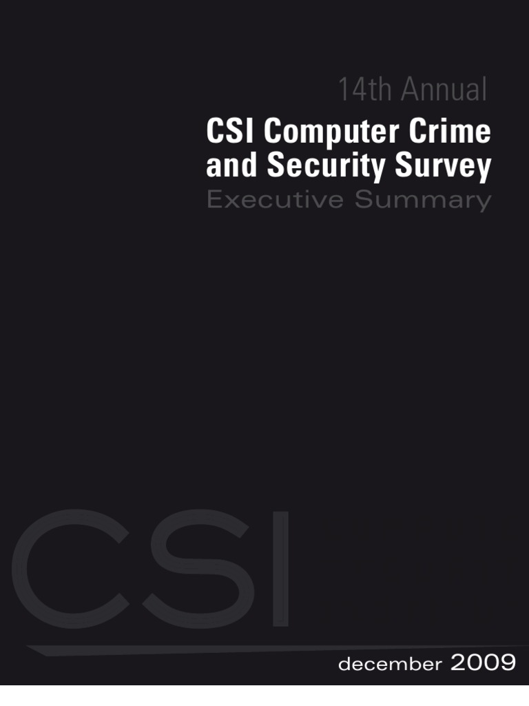CSI Computer Crime and Security Survey: 14th Annual | PDF