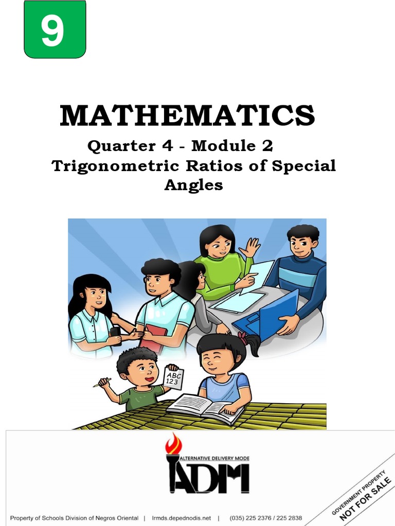 Math 9-Q4-Module-2 | PDF | Sine | Trigonometry