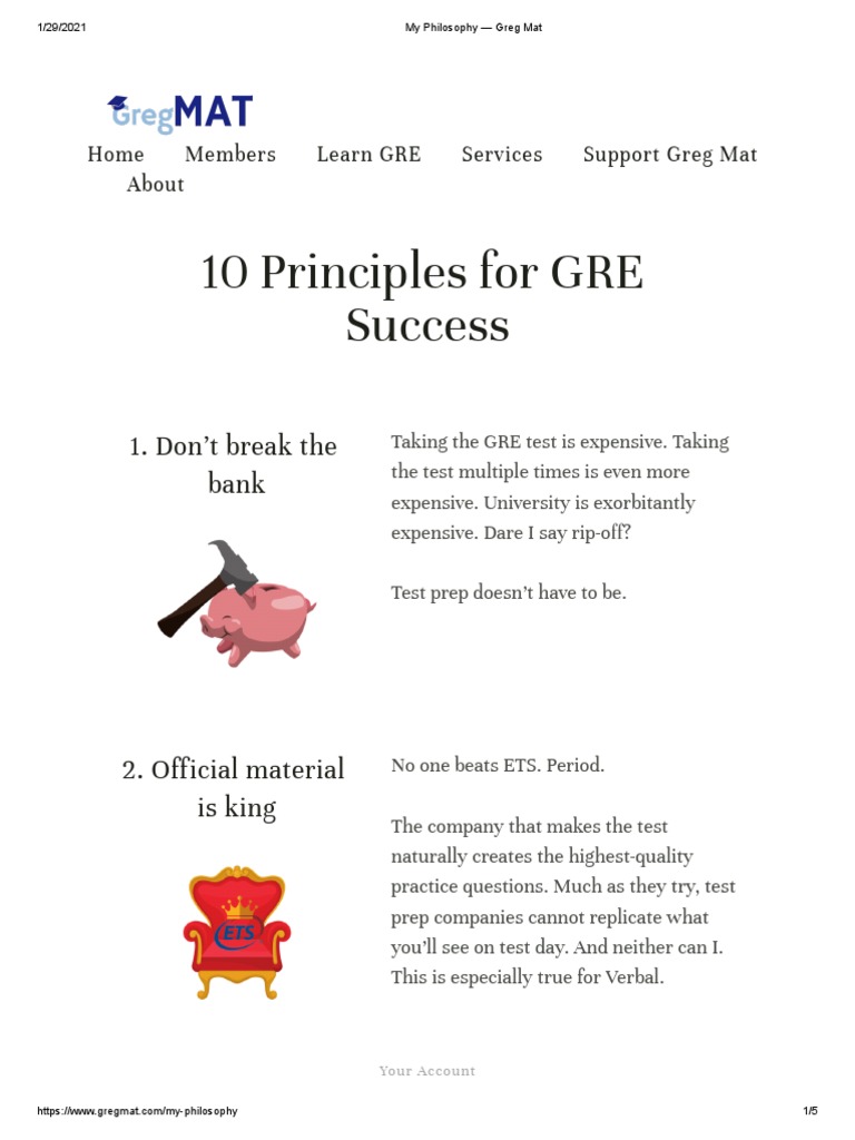 My Philosophy - Greg Mat | PDF | Graduate Record Examinations ...