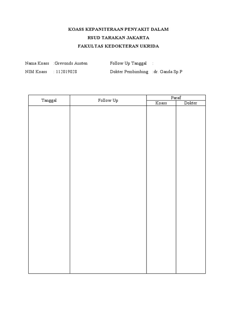 Lembar Follow Up Pdf