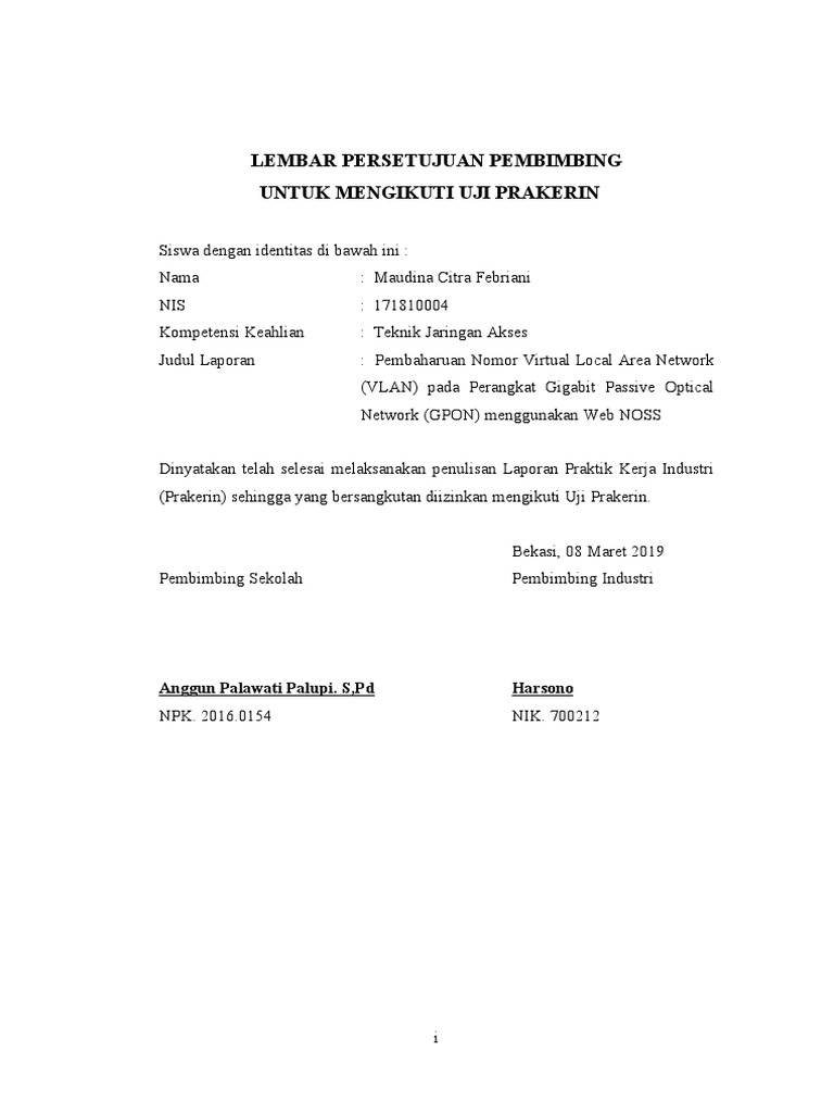 Lembar Persetujuan Dan Pengesahan | PDF