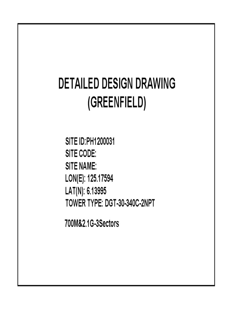 Detailed Design Drawing (Greenfield) | PDF | High Voltage | Insulator ...