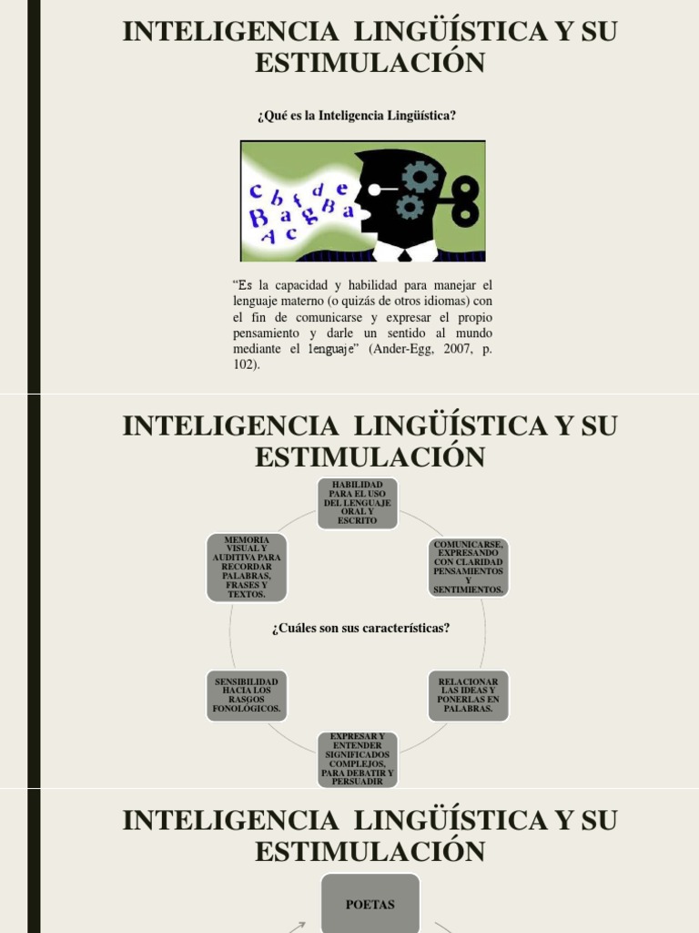 Inteligencia Linguística y Su Estimulación - Isaac Castillo | PDF | Inteligencia | Aprendizaje