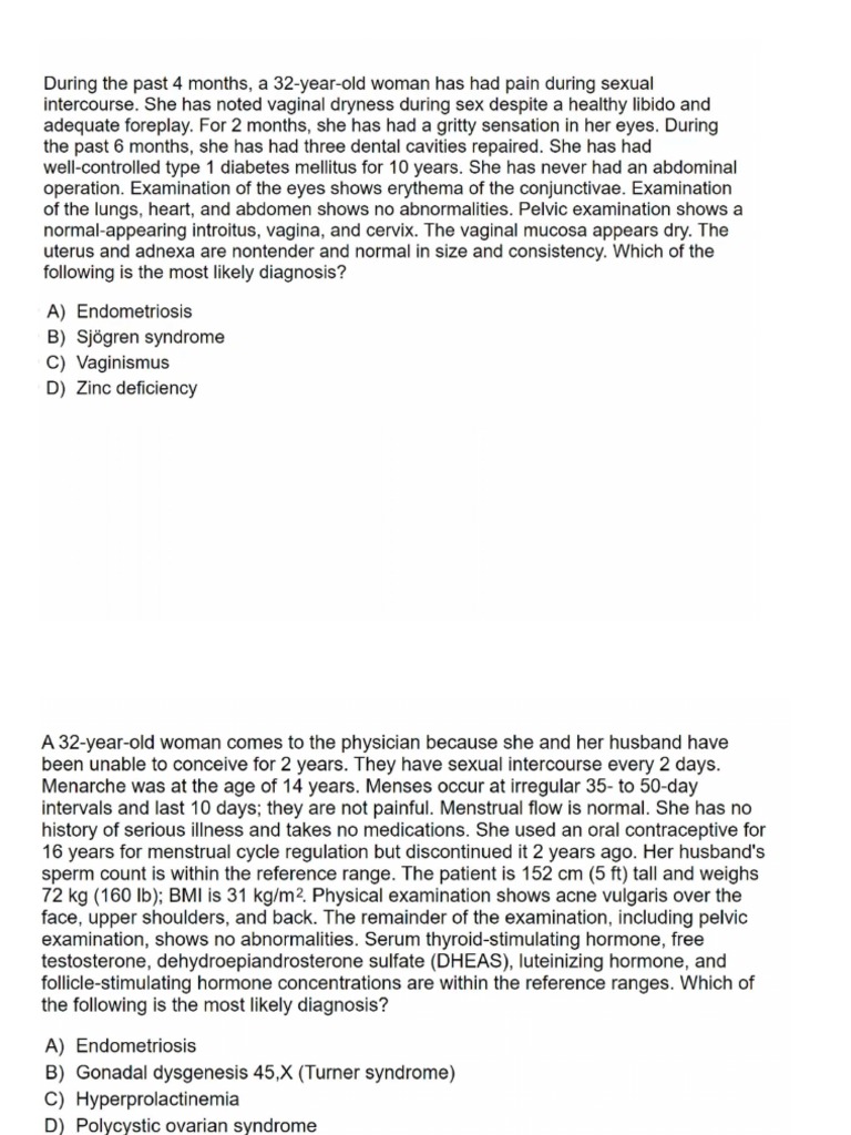2.CK NBME 6 Block 1 | PDF