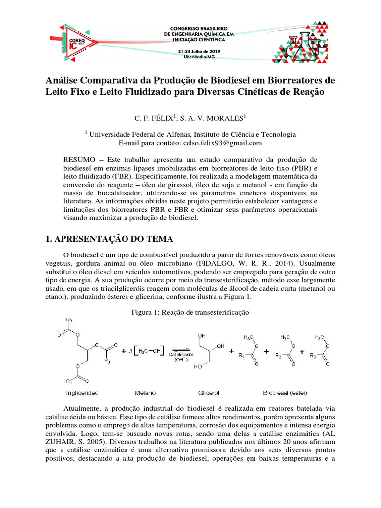 Artigo Comparaçao de Leito Fixo e Leito Fluidizado | PDF | Reator ...