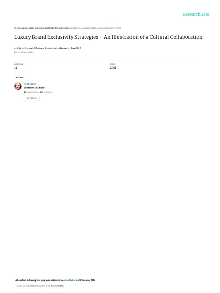 Luxury Brand Exclusivity Strategies - An Illustrat | PDF | Luxury Goods ...