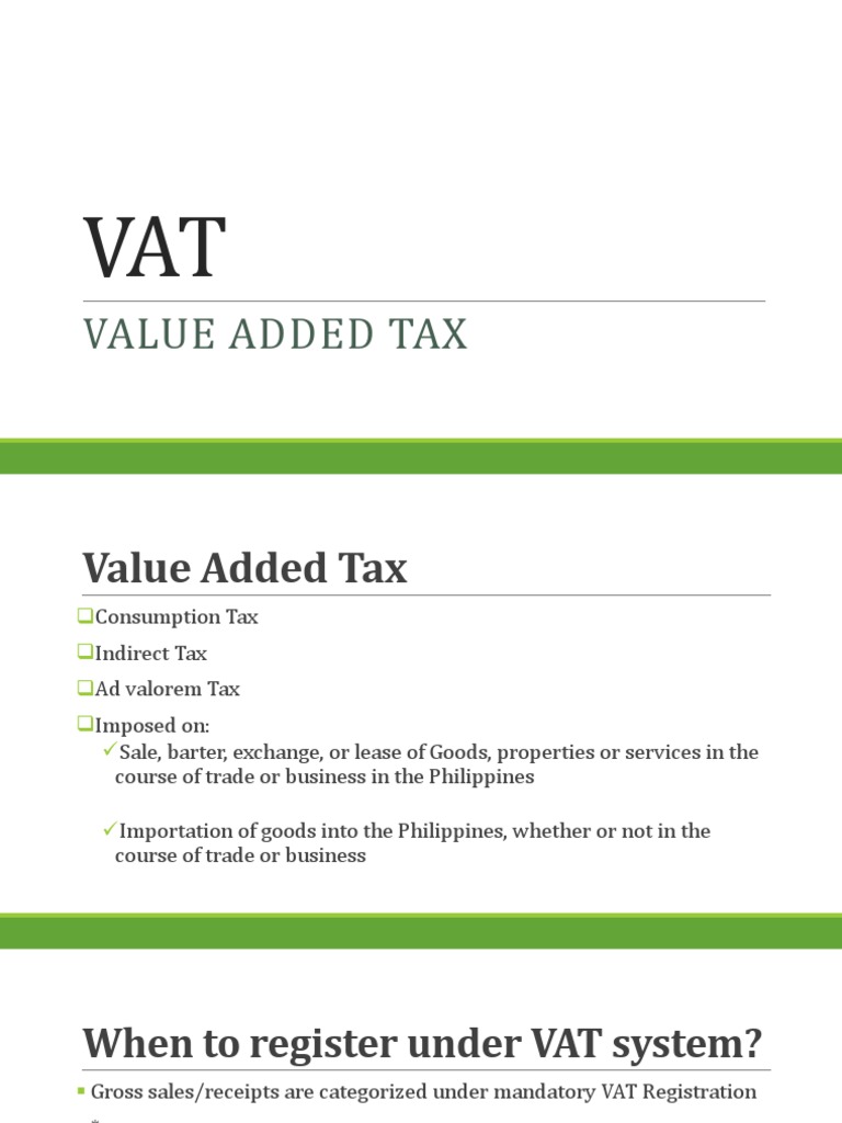 Value Added Tax | PDF | Value Added Tax | Taxation In The United States