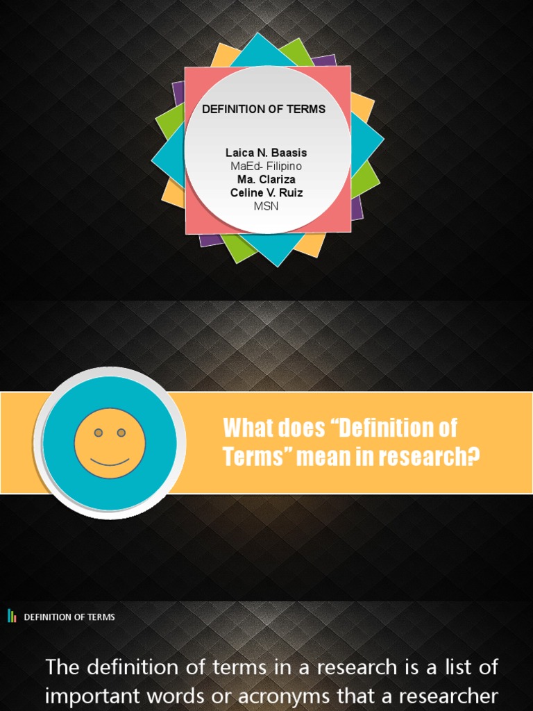 Definition of Terms | PDF | Definition | Concept