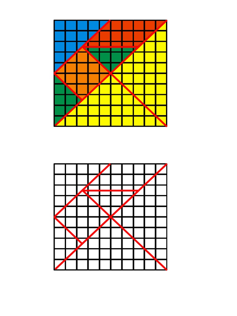 Tangram Cuadriculado | PDF