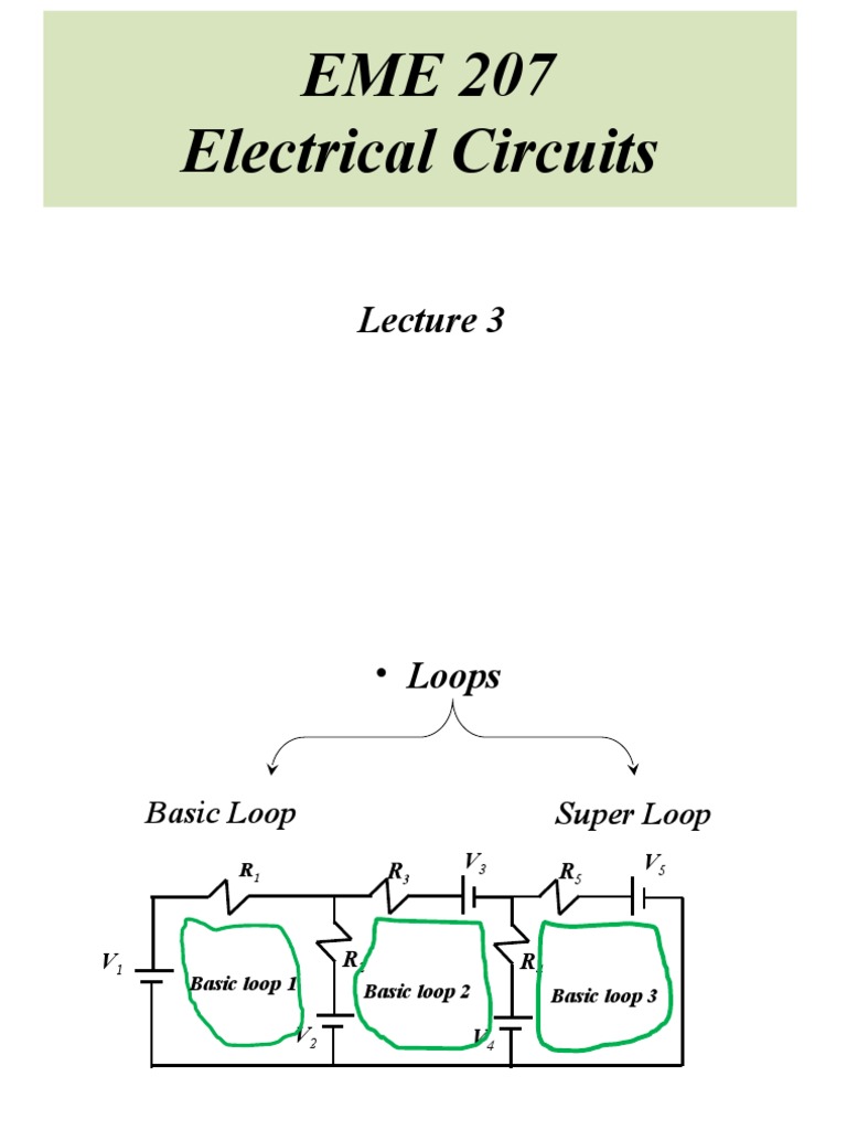 EME 207 Electrical Circuits | PDF | Visual Cortex | Electronic Circuits