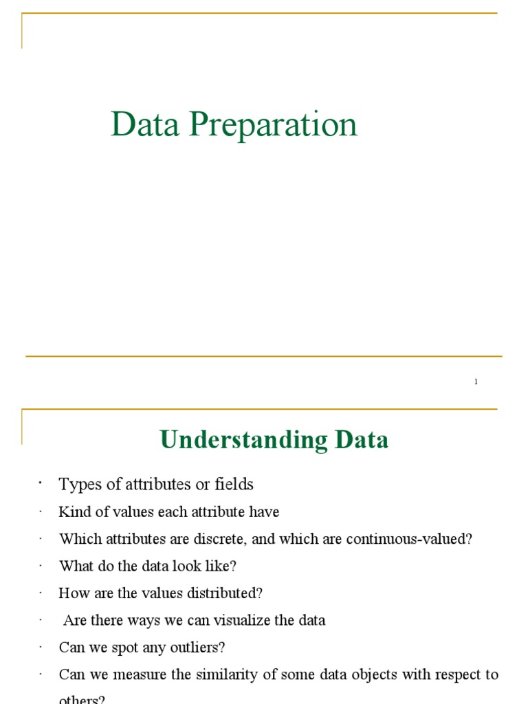 Data Preparation | PDF | Data | Outlier
