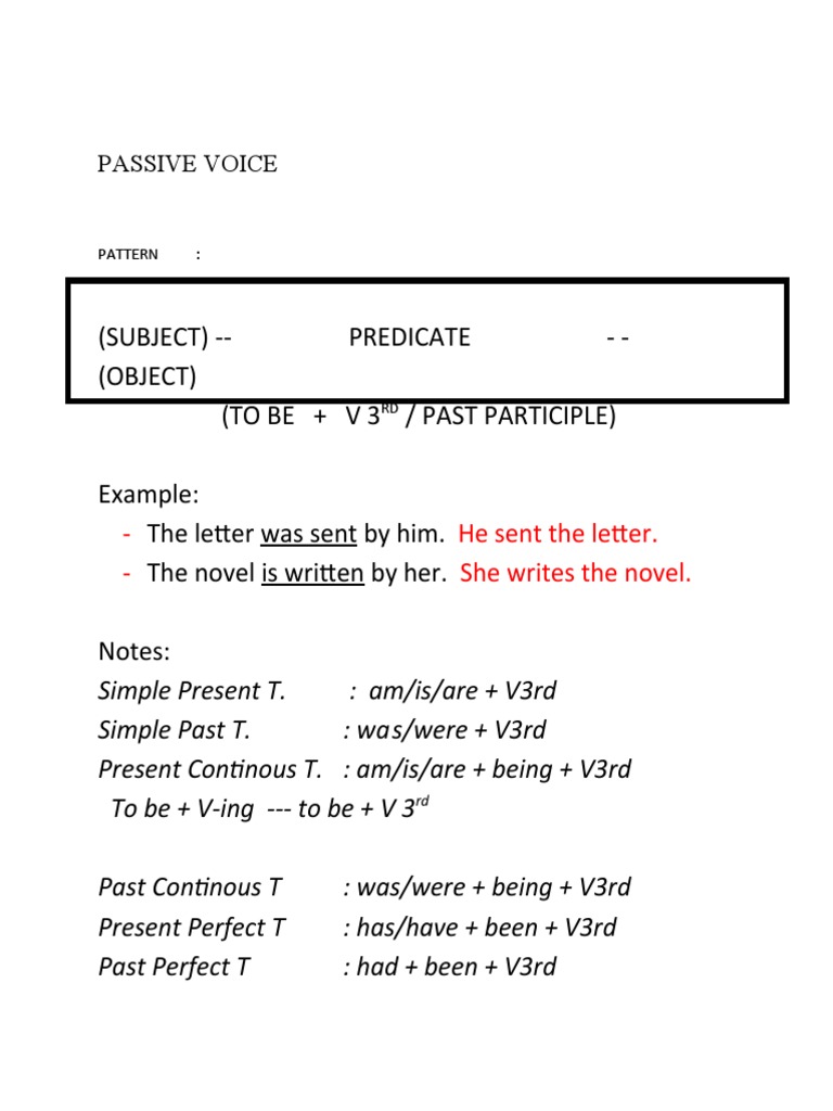 English - Book I (PASSIVE VOICE) | PDF