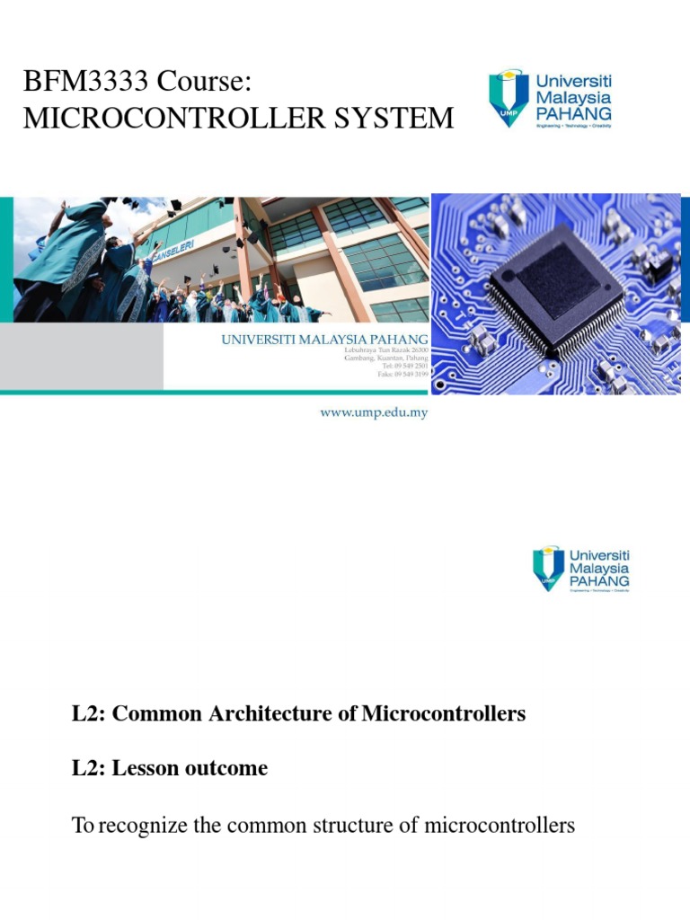 BFM3333 Course: Microcontroller System | PDF | Central Processing Unit | Microcontroller
