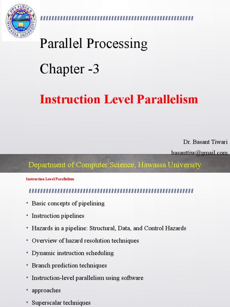 Parallel Processing Chapter - 3: Instruction Level Parallelism | Download Free PDF | Parallel ...