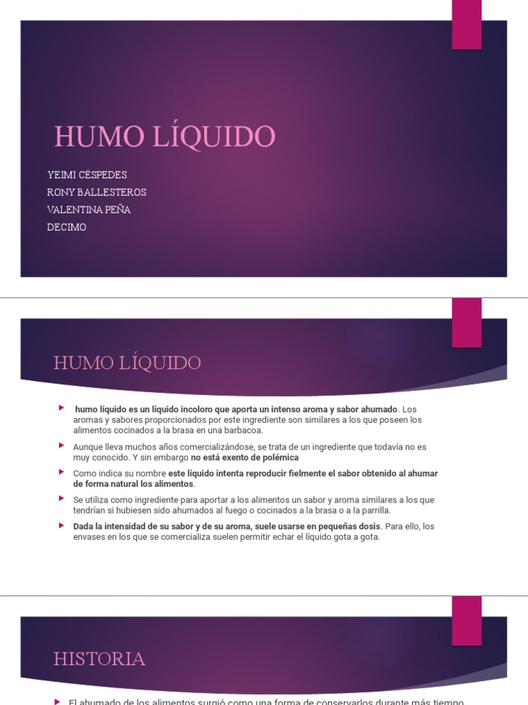 Un análisis del humo líquido: sus propiedades, fabricación, usos y ...